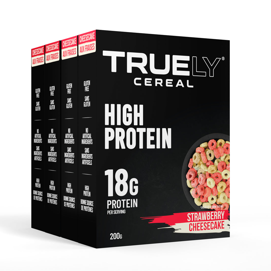 Truely Protein Cereal Strawberry Cheesecake, 4 Pack – Truely Cereal